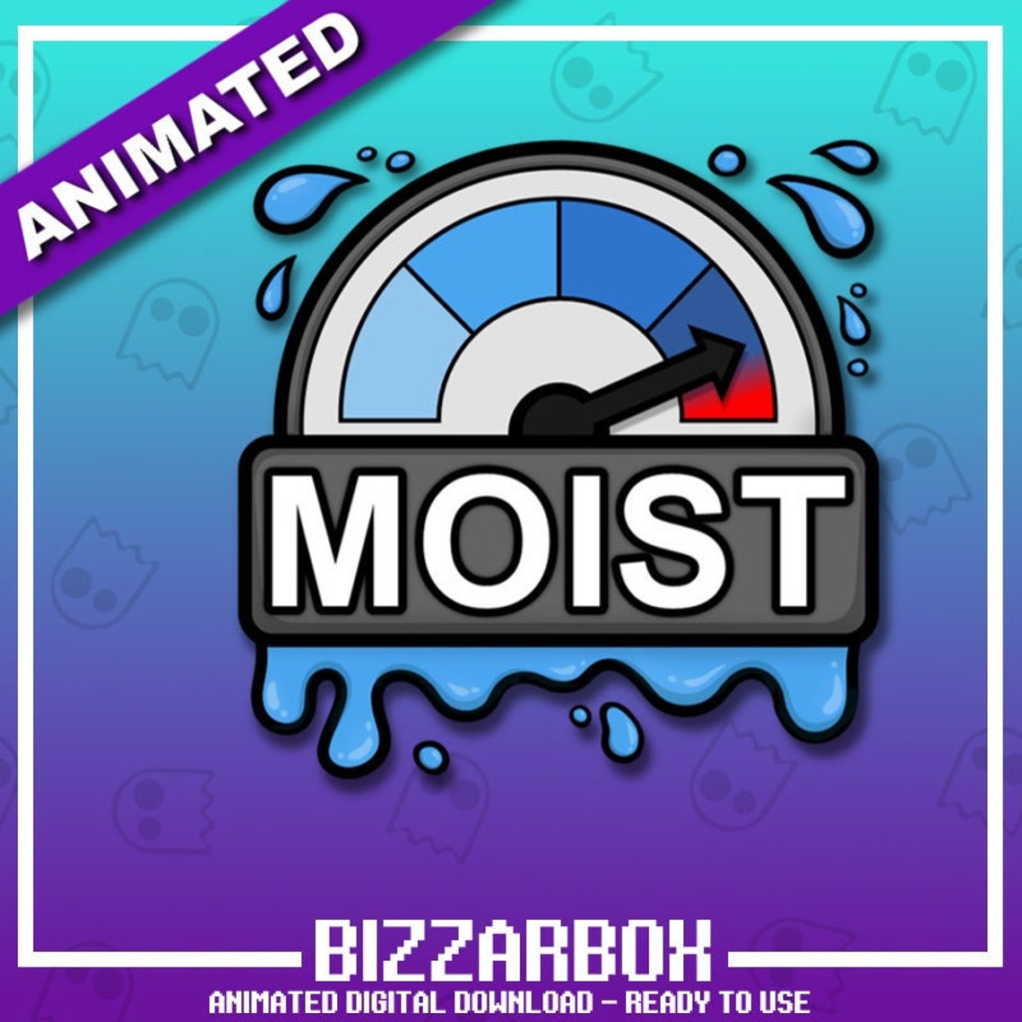 MOIST METER Animated Twitch Emote / Twitch Emotes / Twitch - Etsy