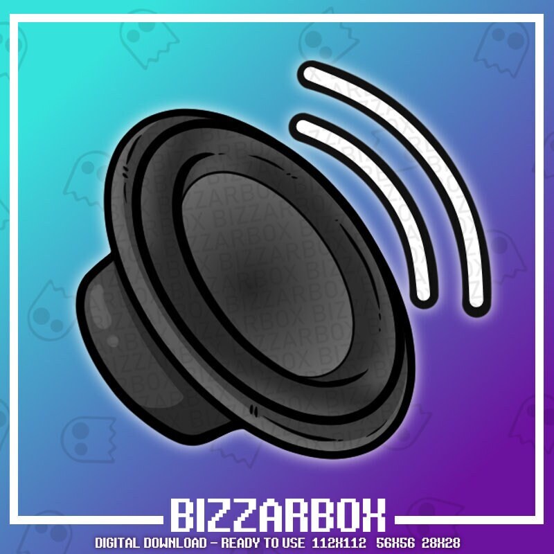 SPEAKER SOUND EFFECT Channel Points Emote for Twitch / Discord / Stream ...