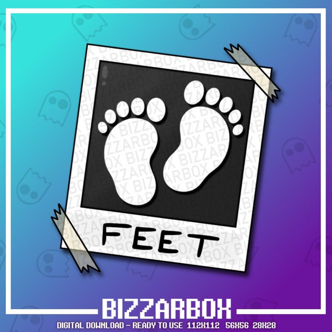 FEET FOOT PICS Twitch Emote / Twitch Emotes / Twitch Stream / - Etsy