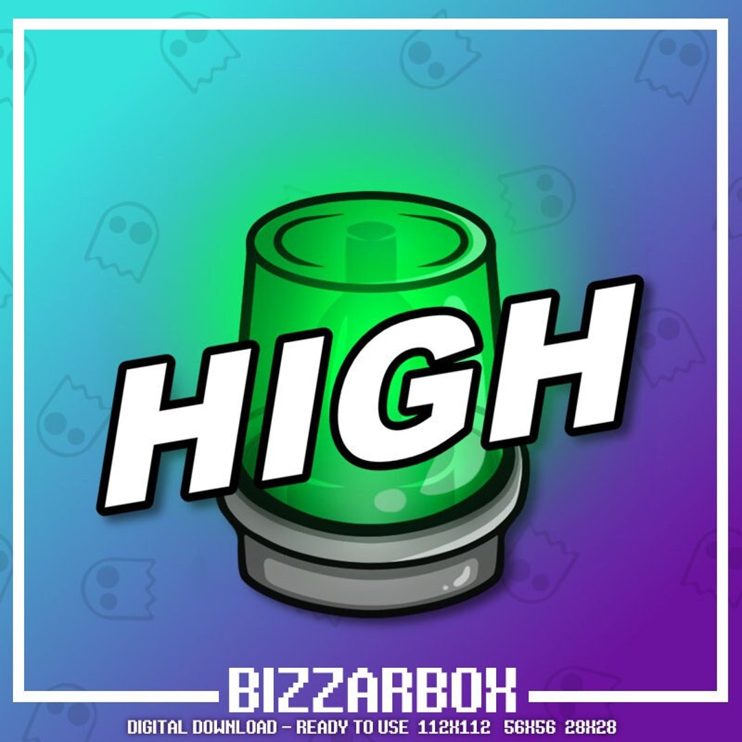 420 HIGH ALERT Twitch Emote / Twitch Emotes / Twitch Stream / Discord ...