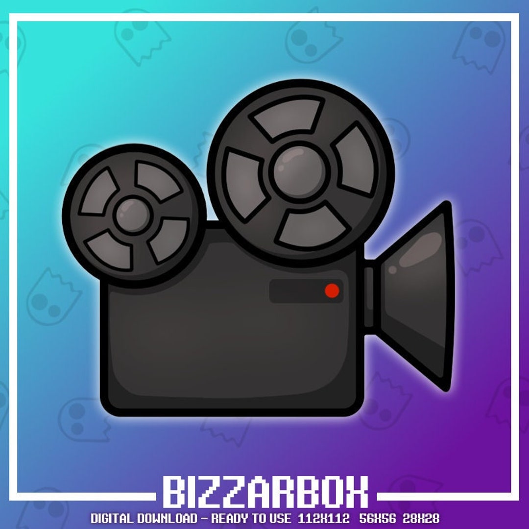 MOVIE CAMERA Twitch Emote / Twitch Emotes / Twitch Stream / Discord ...