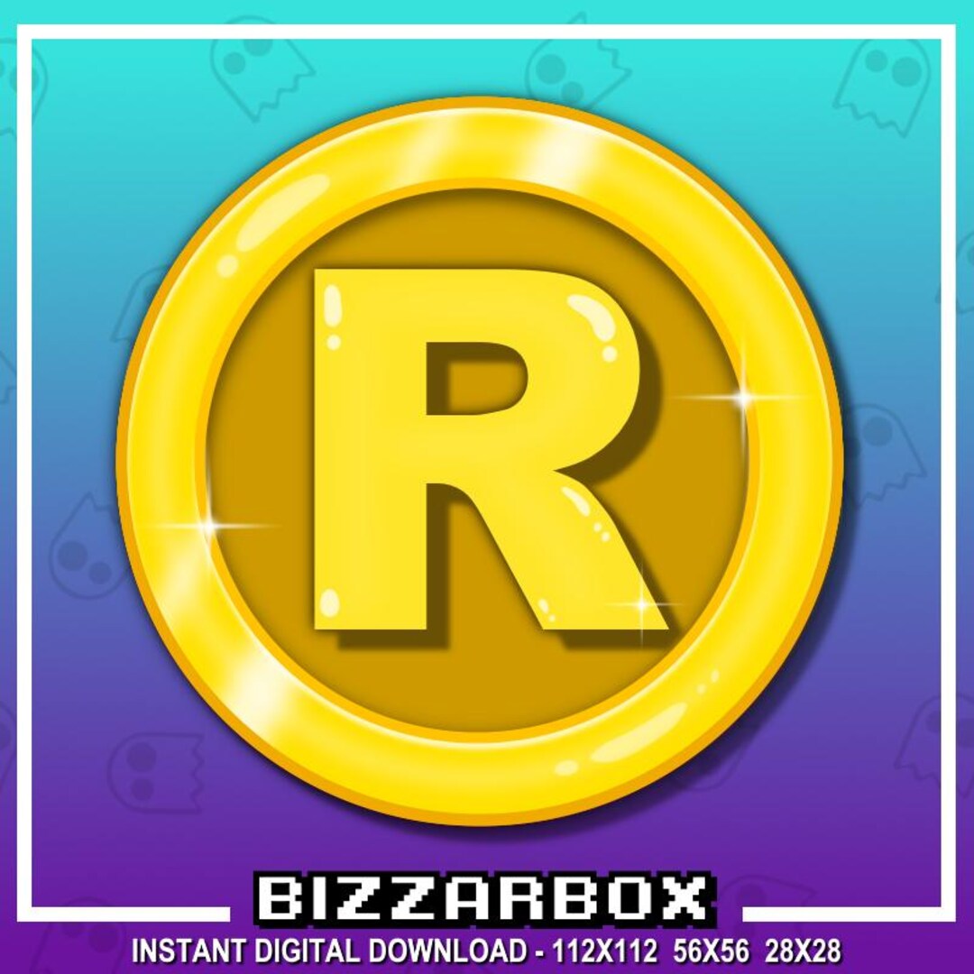 R LETTER COIN Channel Points Emote for Twitch / Channel Point Icon ...
