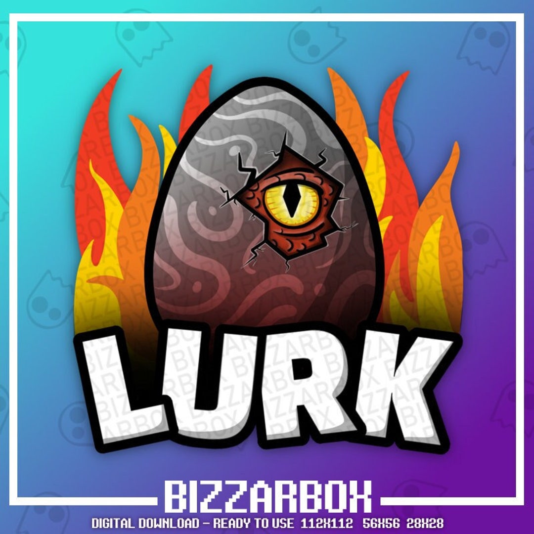 DRAGON LURK Twitch Emote / Twitch Emotes / Twitch Stream / Discord ...