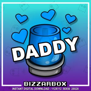DADDY ALERT Twitch Emote / Twitch Emotes / Twitch Stream / Discord ...