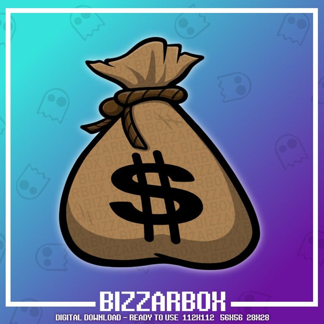 MONEY BAG Channel Points Emote for Twitch / Discord / Stream ...