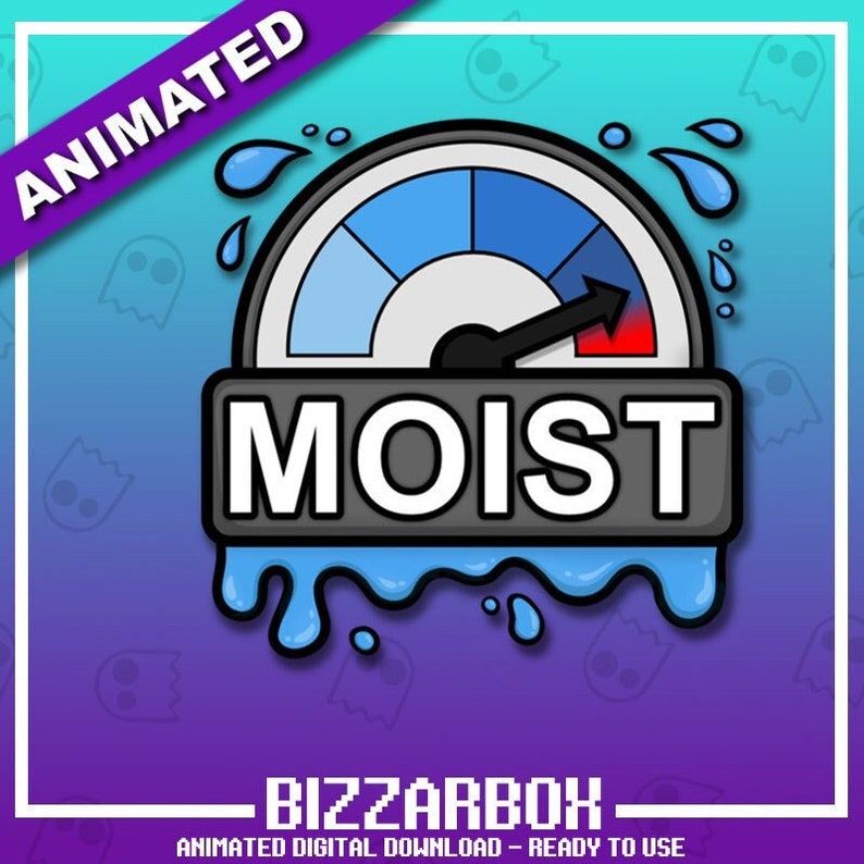 MOIST METER Animated Twitch Emote / Twitch Emotes / Twitch Stream ...
