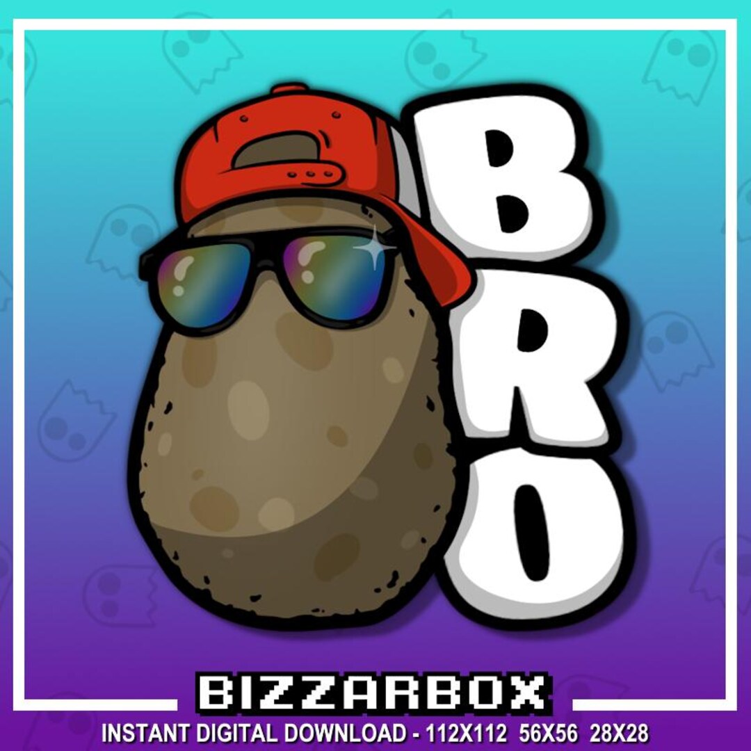 BRO POTATO Twitch Emote / Twitch Emotes / Twitch Stream / Discord ...