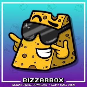 CHEESE EMOTE BUNDLE 5 Twitch Emote / Twitch Emotes / Twitch Stream ...