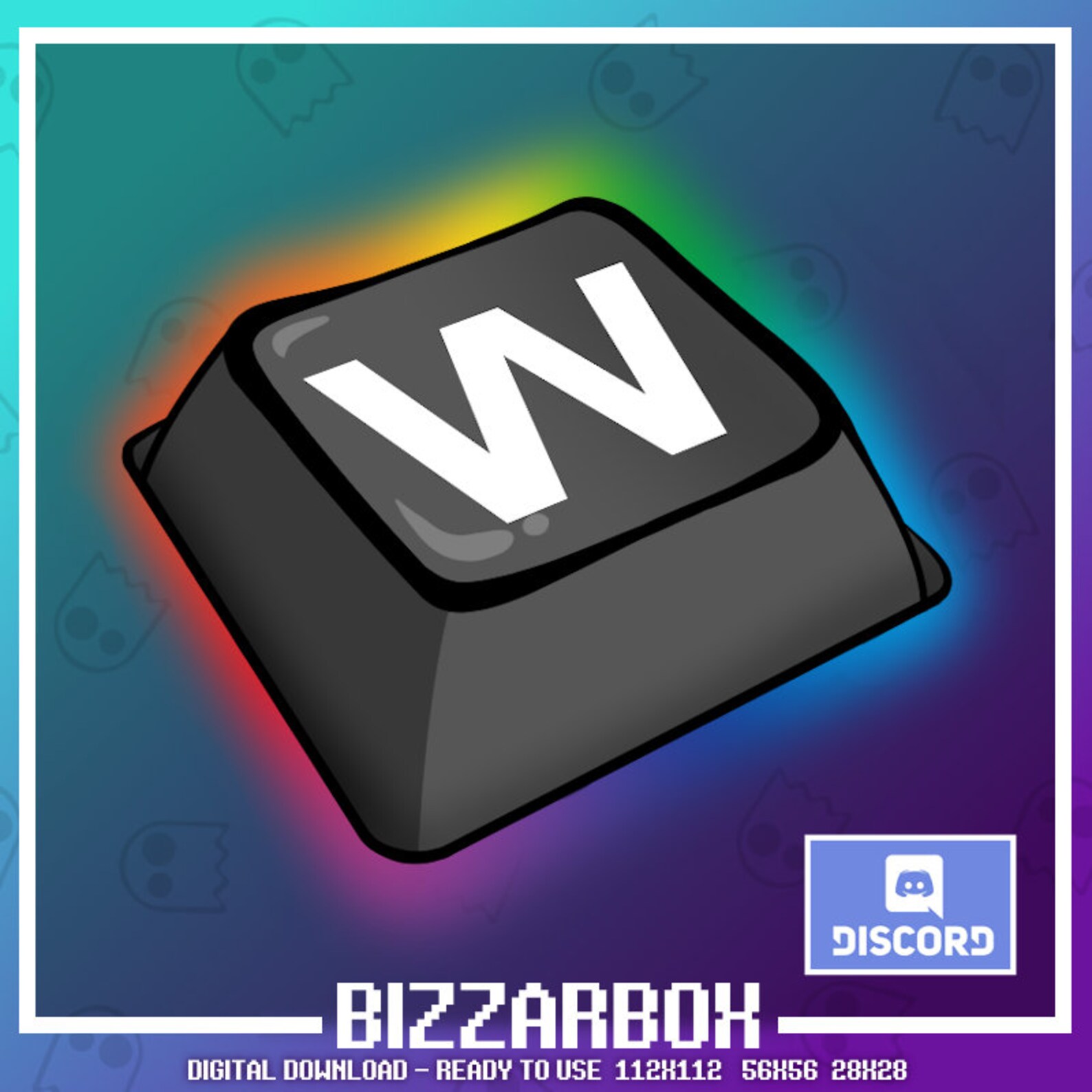 W KEY Twitch Emote / Twitch Emotes / Twitch Stream / Discord Emotes ...