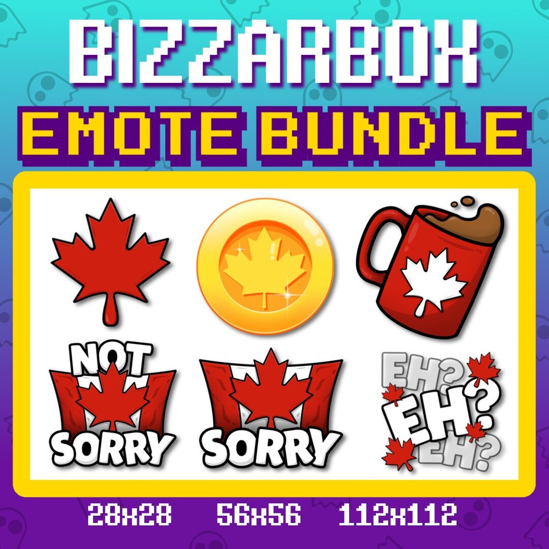 CANADIAN EMOTE Bundle for Twitch / Discord / Stream / Affiliate / Chat ...
