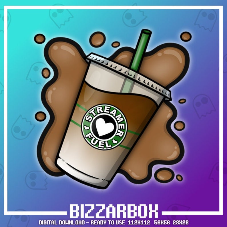 HYDRATE ICED COFFEE Channel Points Emote for Twitch / Discord / Stream ...