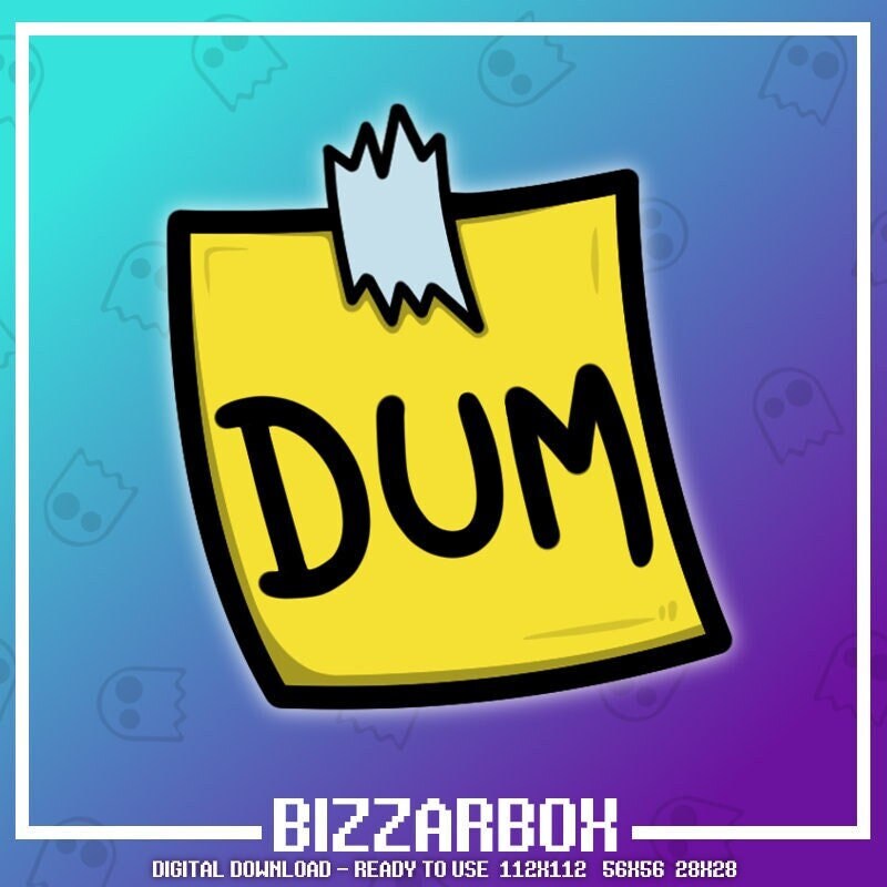 DUM NOTE Twitch Emote / Twitch Emotes / Twitch Stream / Discord Emotes ...