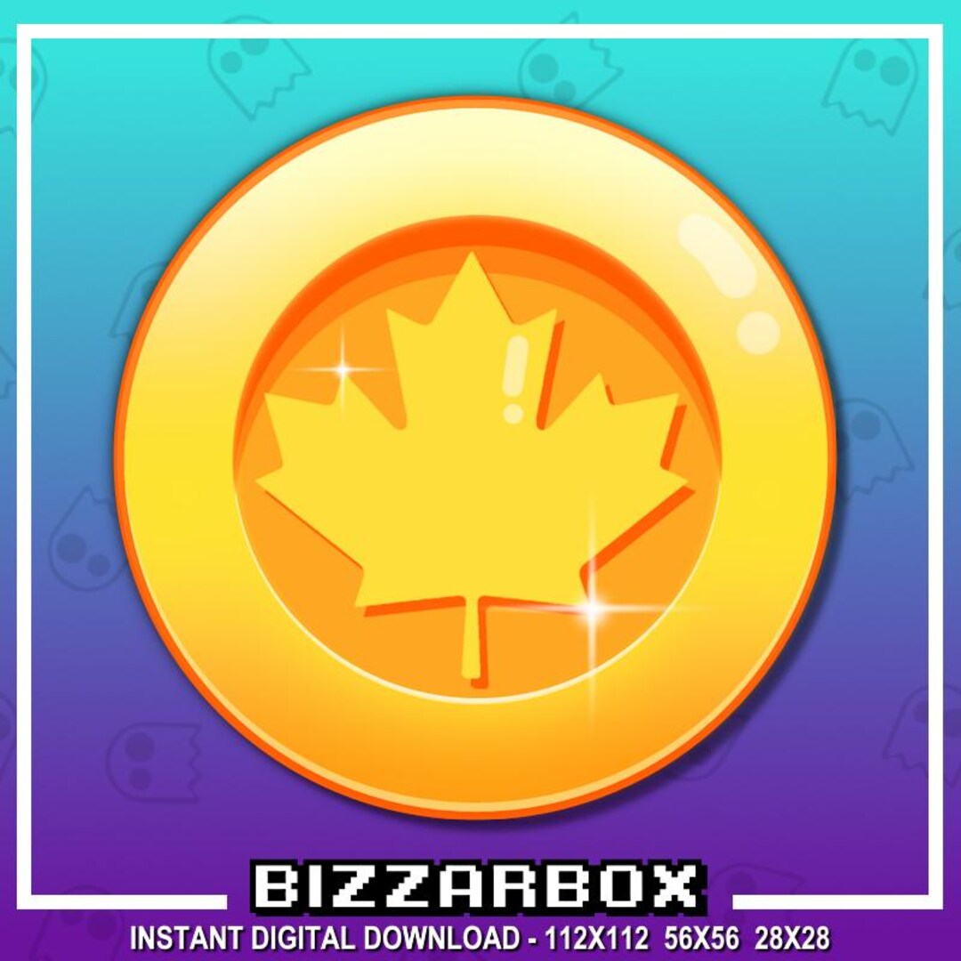 MAPLE LEAF COIN Channel Points Emote for Twitch / Discord / Stream ...