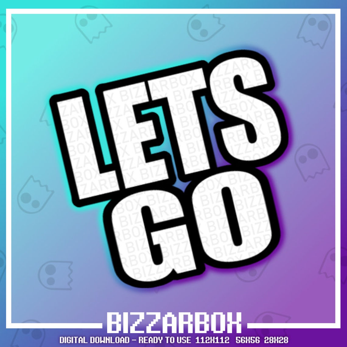 LETS GO Twitch Emote / Twitch Emotes / Twitch Stream / Discord | Etsy