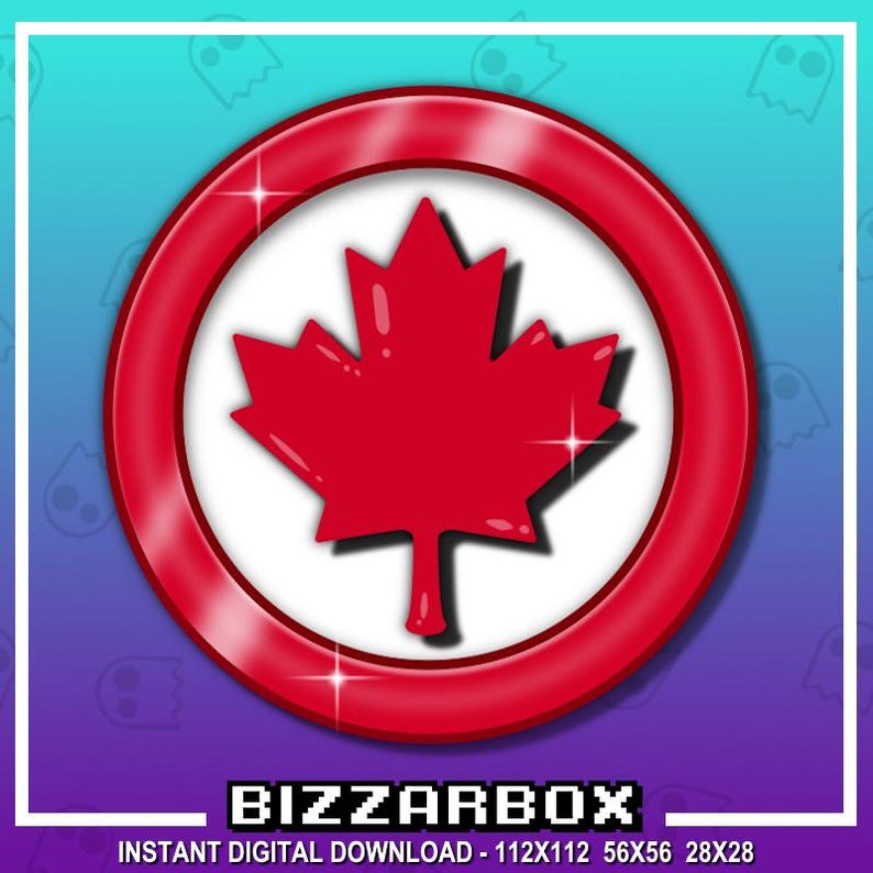 RED CANADA COIN Channel Points Emote for Twitch / Canada / Canadian ...