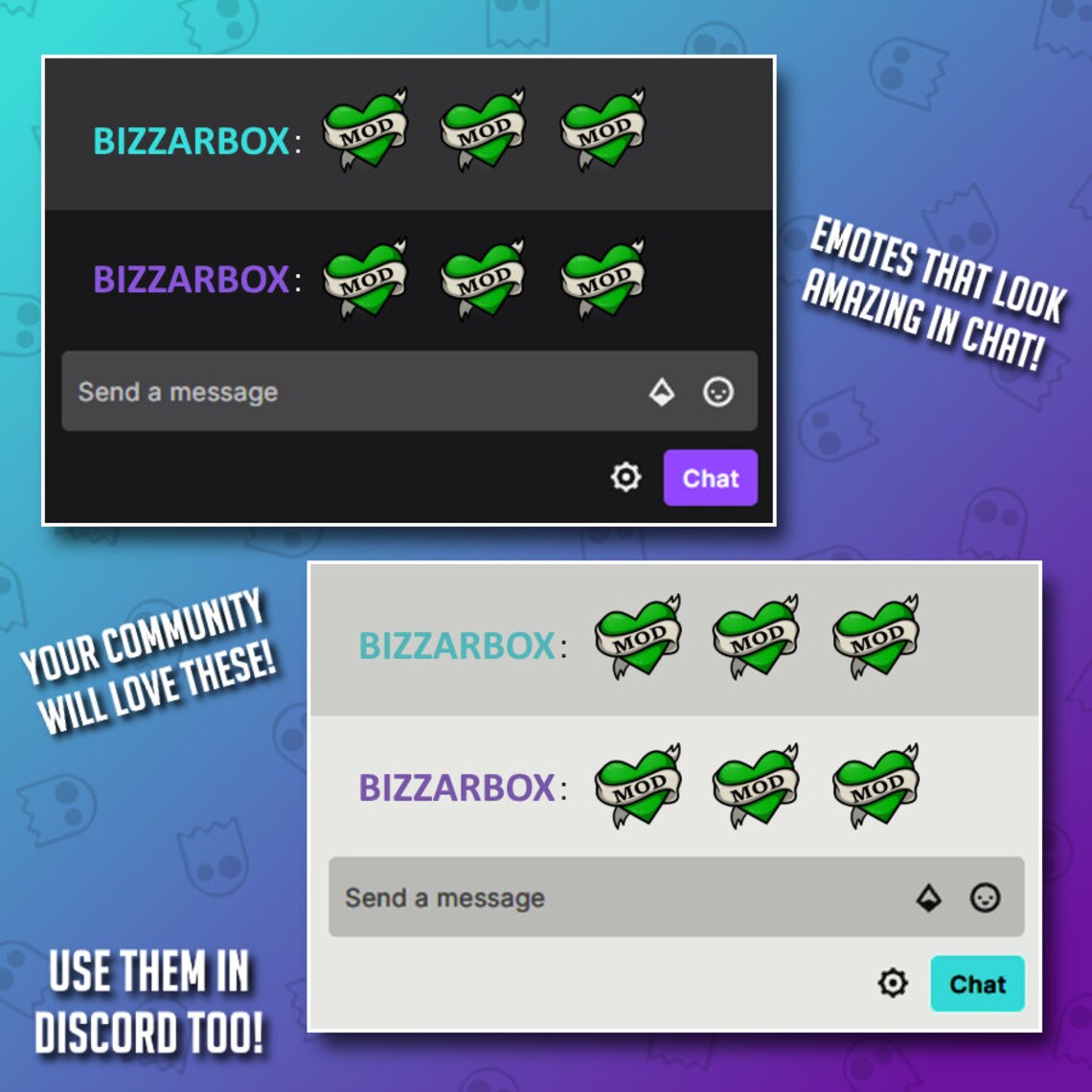 MOD LOVE HEART Animated Twitch Emote / Twitch Emotes / Twitch - Etsy