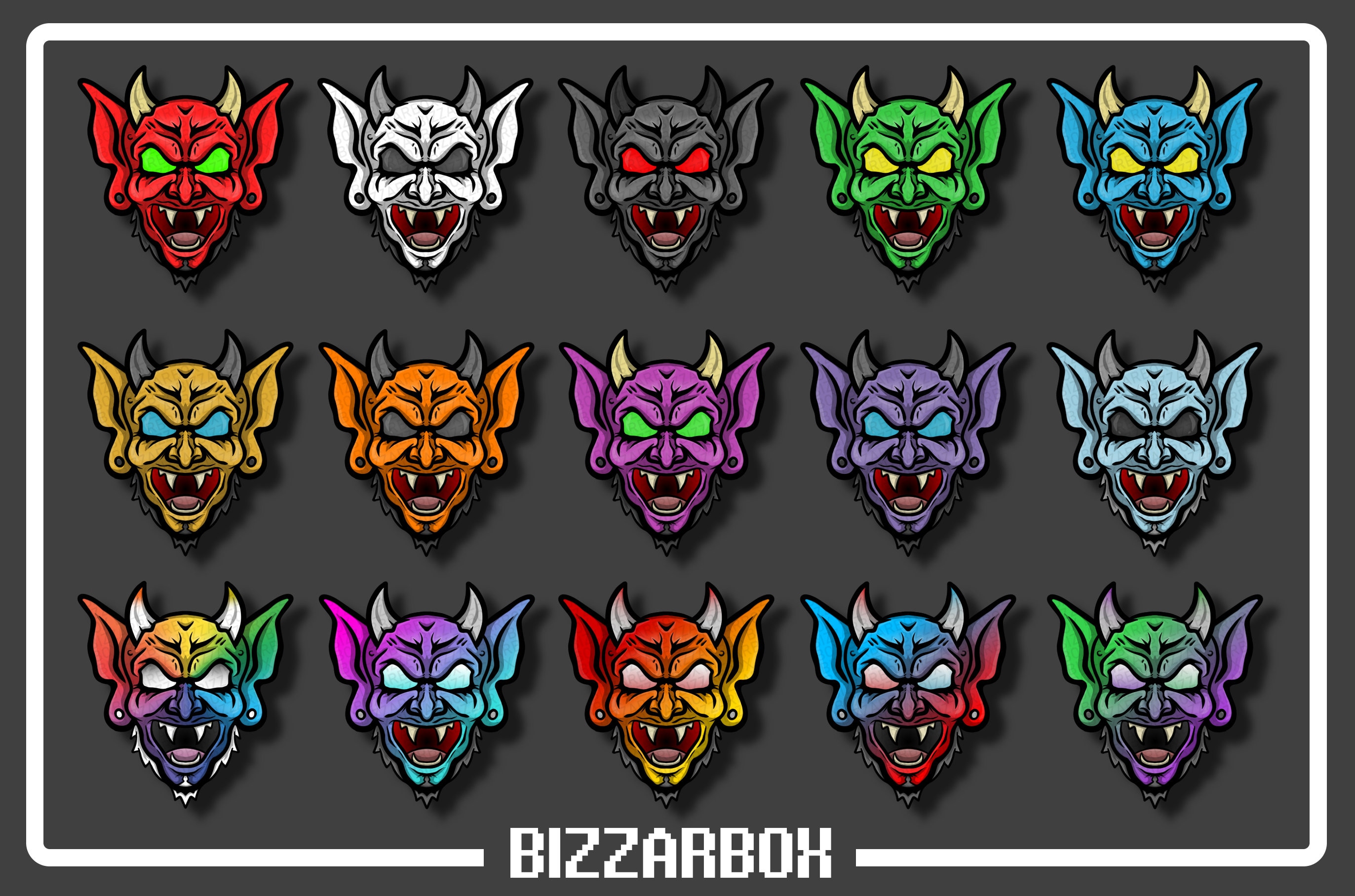 DEMONS Twitch Sub Badges / Cheer Bit Badges / Emote / Emotes / - Etsy
