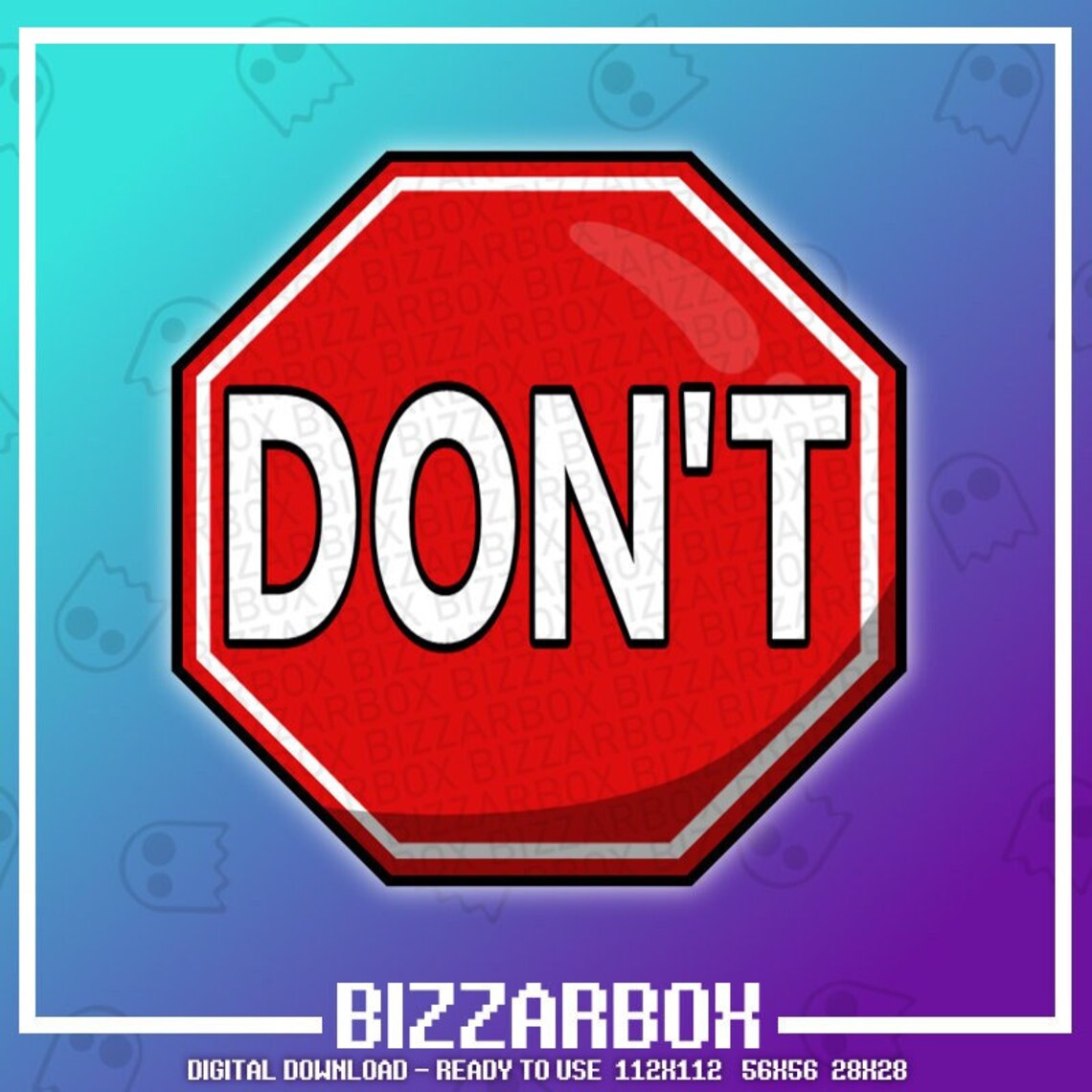 DON'T STOP Twitch Emote / Twitch Emotes / Twitch Stream / - Etsy