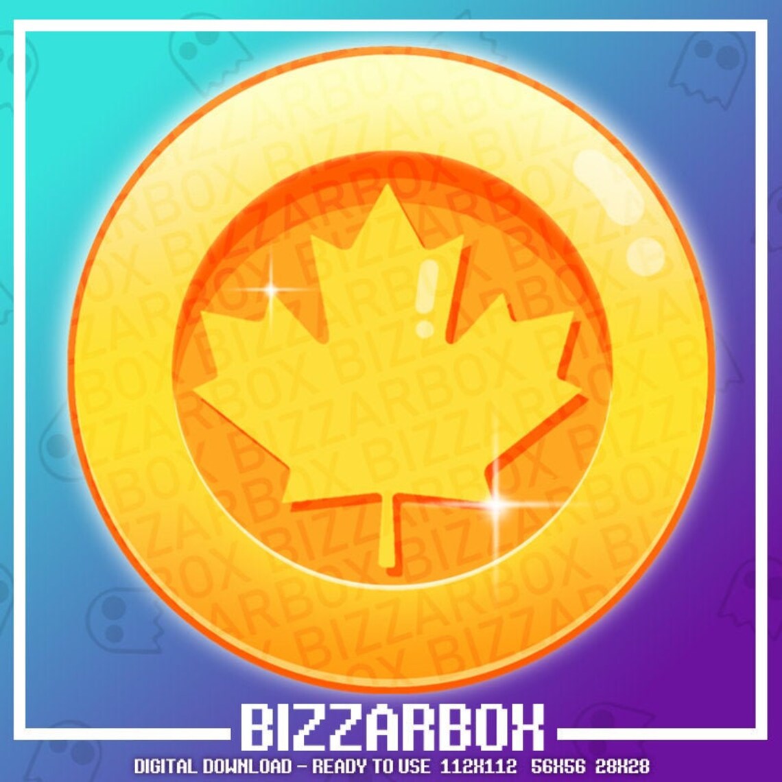 MAPLE LEAF COIN Channel Points Emote for Twitch / Discord / - Etsy Canada