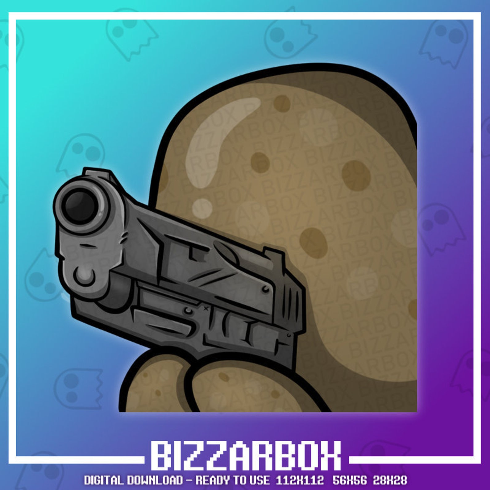 POTATO AIM Twitch Emote / Emoji / Badges / Channel Points / Discord ...
