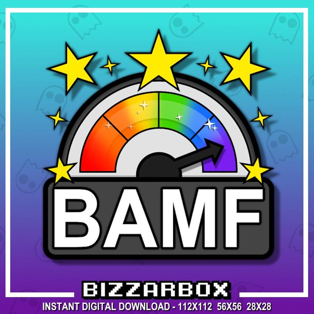 BAMF METER Twitch Emote / Twitch Emotes / Twitch Stream / Discord ...