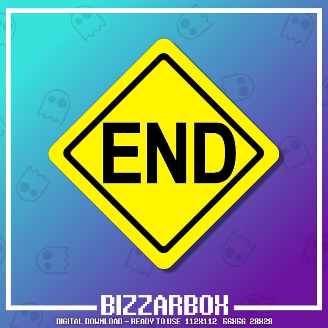 END STREAM Channel Points Emote for Twitch / Discord / Stream / Kick ...