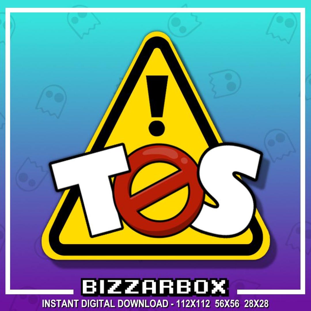 TOS WARNING Twitch Emote / Twitch Emotes / Twitch Stream / Discord ...