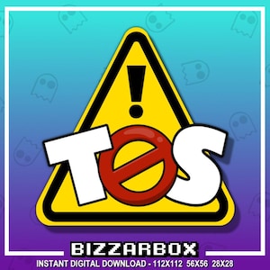 TOS WARNING Twitch Emote / Twitch Emotes / Twitch Stream / Discord ...