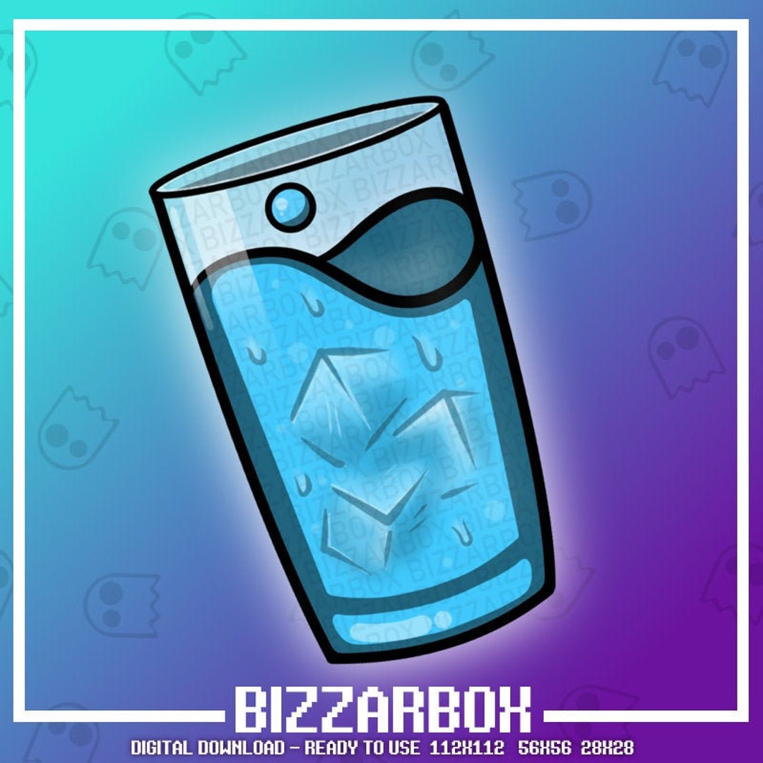HYDRATE DRINK WATER Channel Points Emote for Twitch / Discord / Stream ...