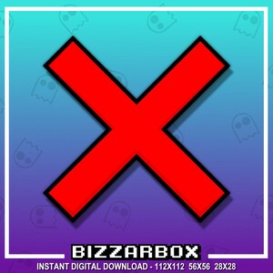 RED X Animated Twitch Emote / Twitch Emotes / Twitch Stream / Discord ...