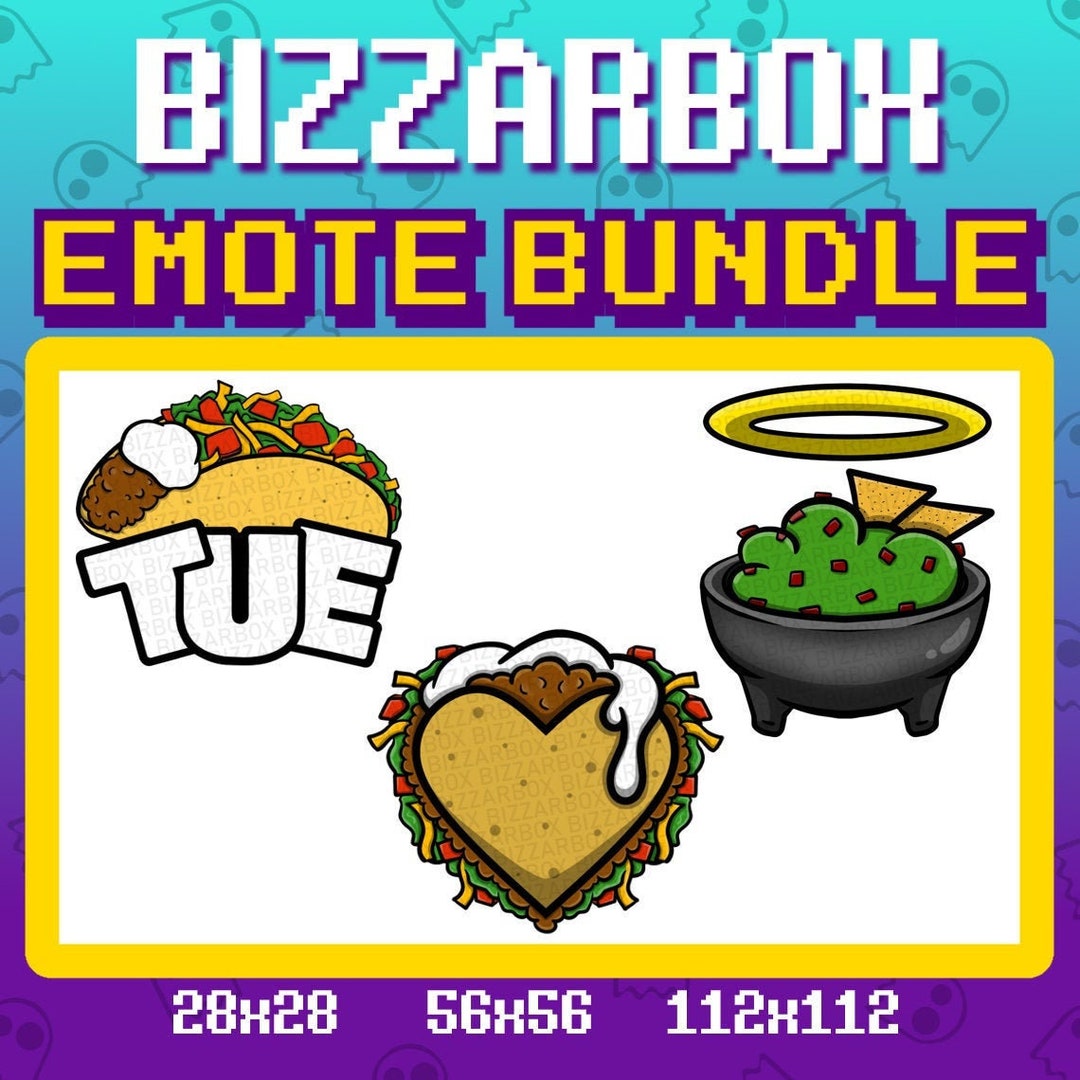 TACO EMOTE BUNDLE 3 Twitch Emote / Twitch Emotes / Twitch Stream ...