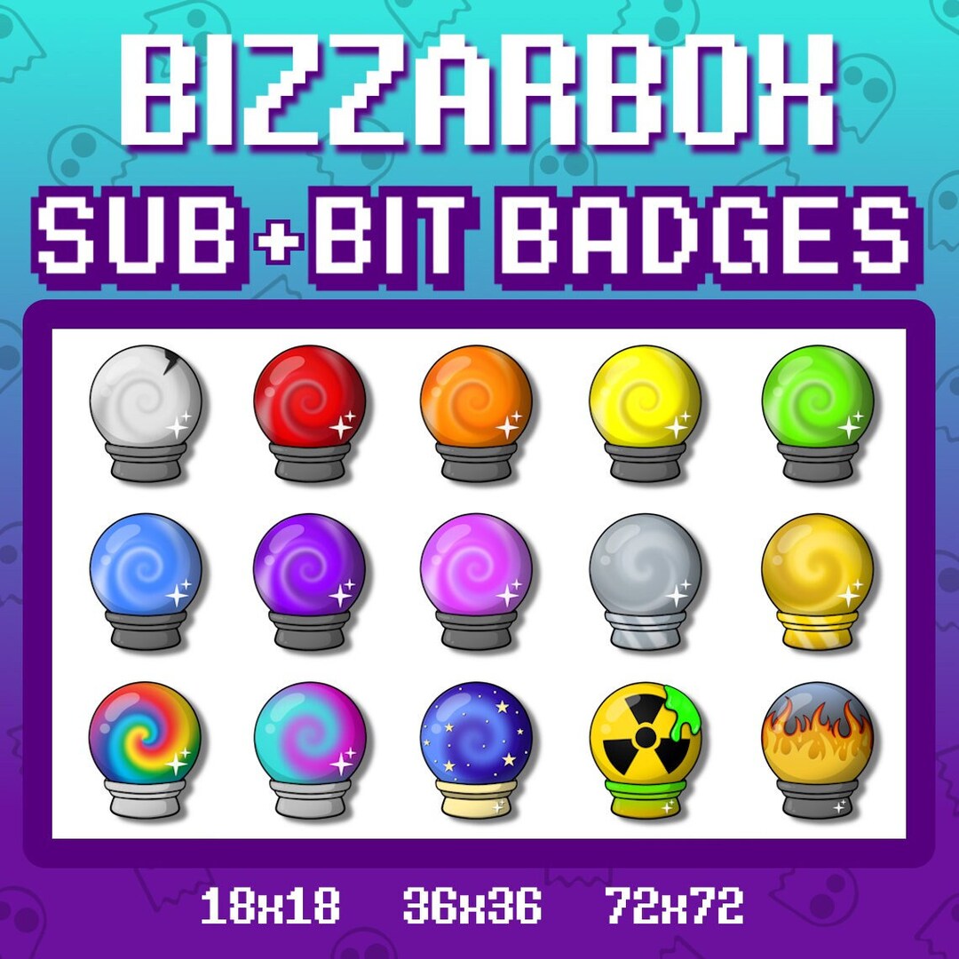 CRYSTAL BALL Twitch Sub Badges / Cheer Bit Badges / Loyalty Badges ...