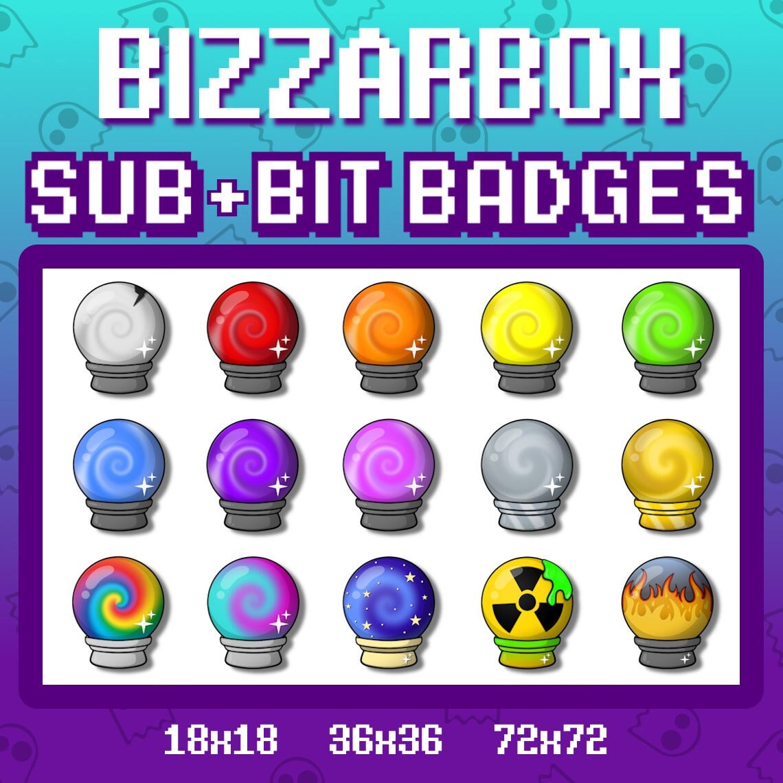 CRYSTAL BALL Twitch Sub Badges / Cheer Bit Badges / Loyalty - Etsy