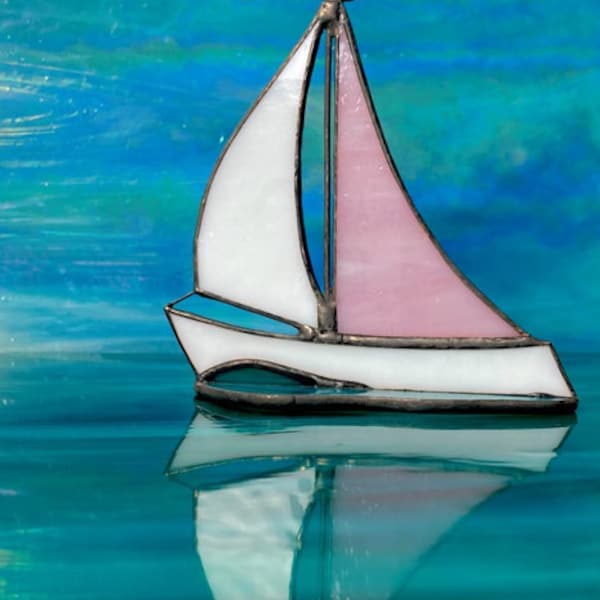 Stained Glass Sail Boat Pattern - Etsy