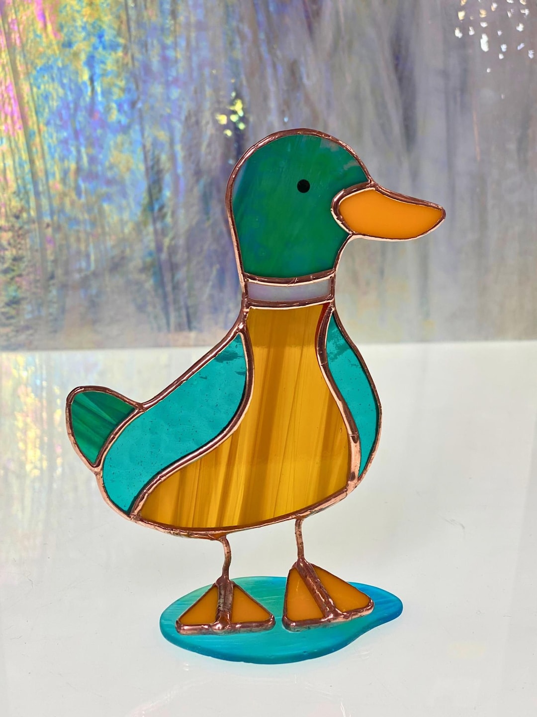 Duck - Stained Glass Pattern (digital PDF and JPG DOWNLOAD) (2 Designs ...