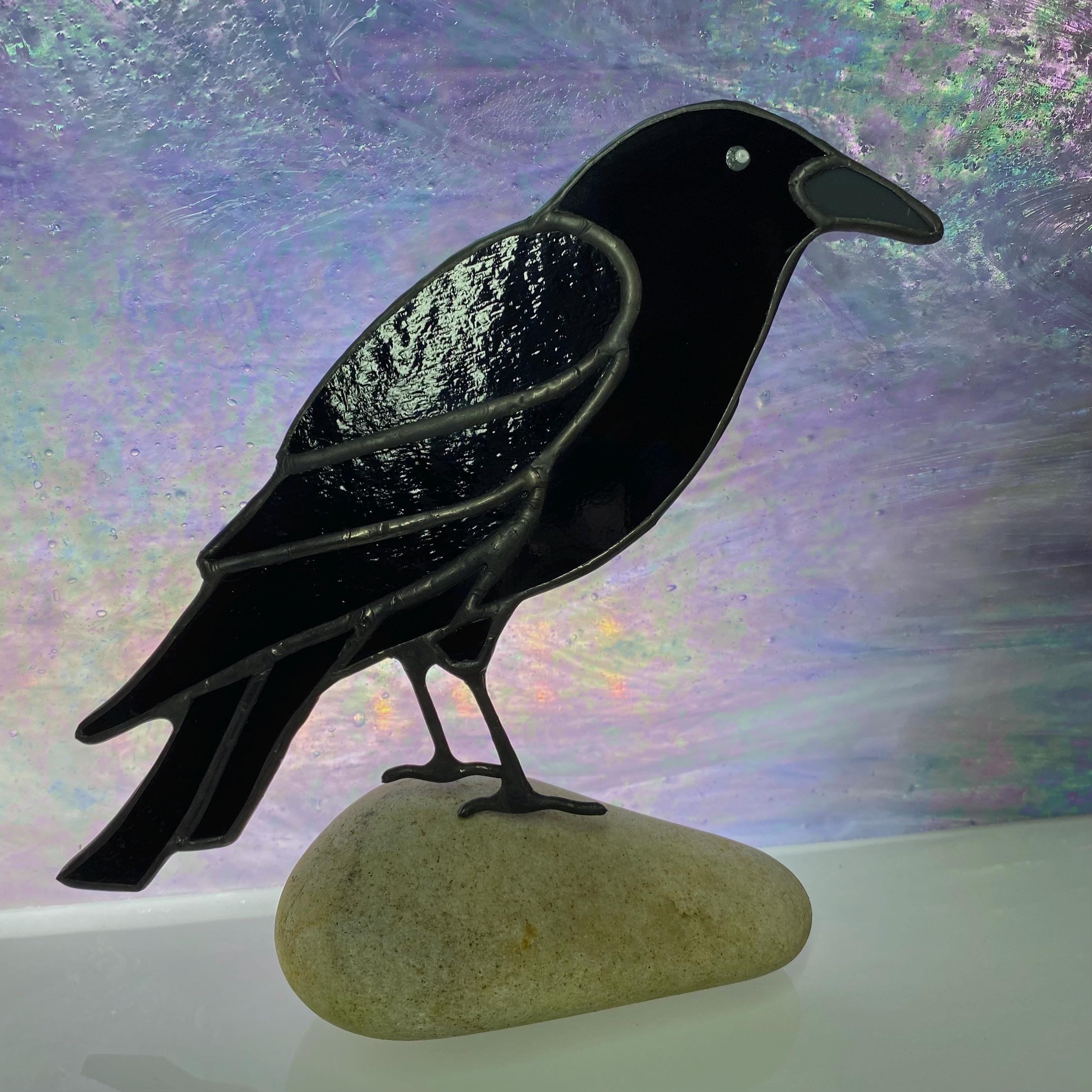 Crow - Pattern for Stained Glass Copper Foil (digital PDF and JPG ...