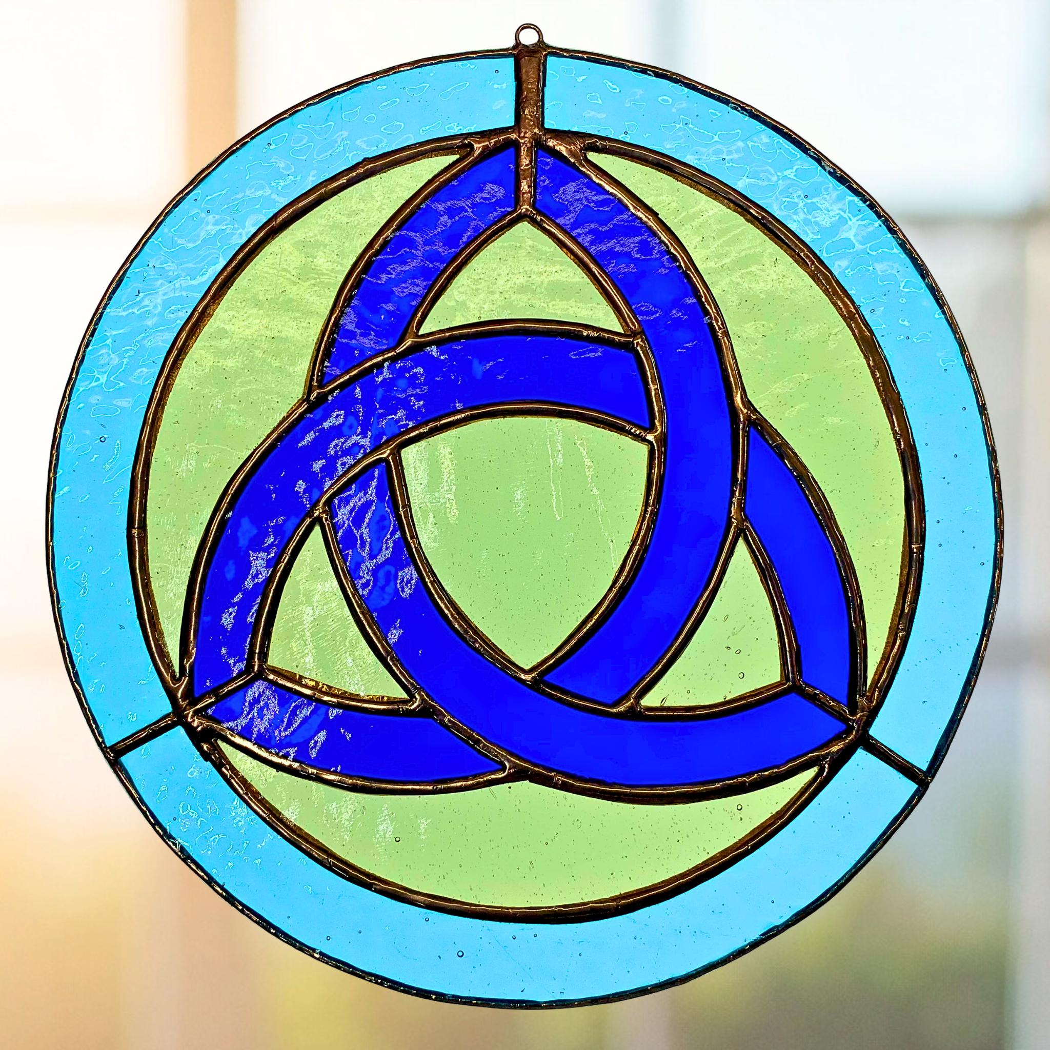 Celtic Trinity Knot (triquetra) - Stained Glass Pattern (digital PDF ...