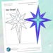 Star (large) - Stained Glass Pattern (digital PDF and JPG DOWNLOAD) (3 ...