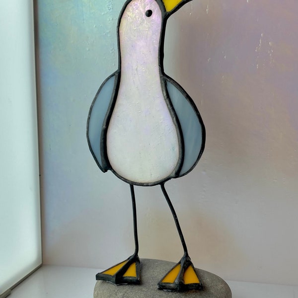 Stained Glass Pattern Seagull - Etsy