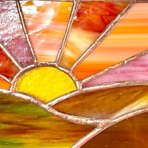 Sunset Over Downs - Pattern for Stained Glass Copper Foil (digital PDF ...