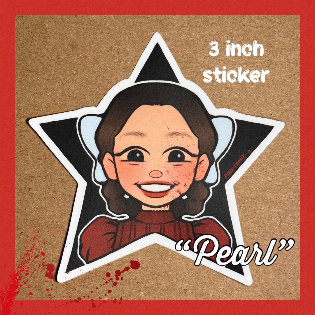 Pearl 3 Inch Vinyl Sticker - Maxine - X - Horror Movies - Scary - Cute ...