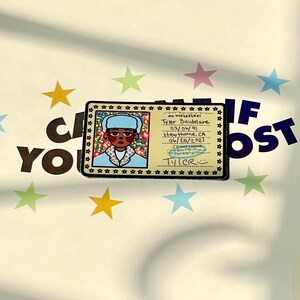 Tyler the Creator CMIYGL GLITTER Sticker Tyler Baudelaire Call Me If ...