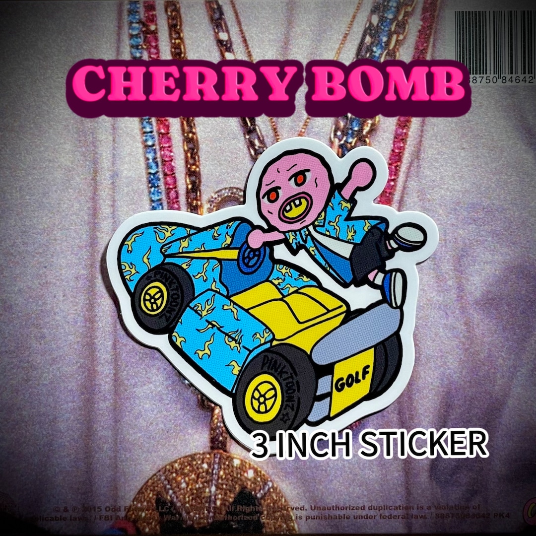 Cherry Bomb Kart Tyler the Creator STICKER Vinyl Fanart Igor Goblin ...