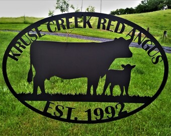 Metal farm signs | Etsy