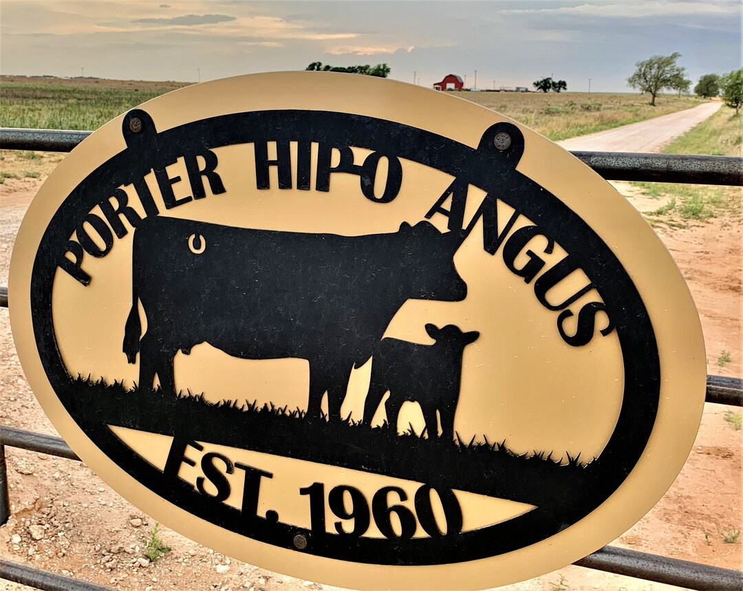 Custom Metal Farm or Family Sign, Animals, Tractor, Objects ...