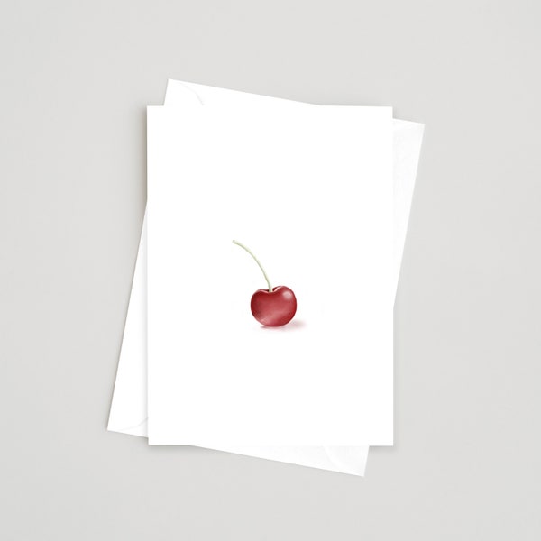 Cherry Note Cards - Etsy
