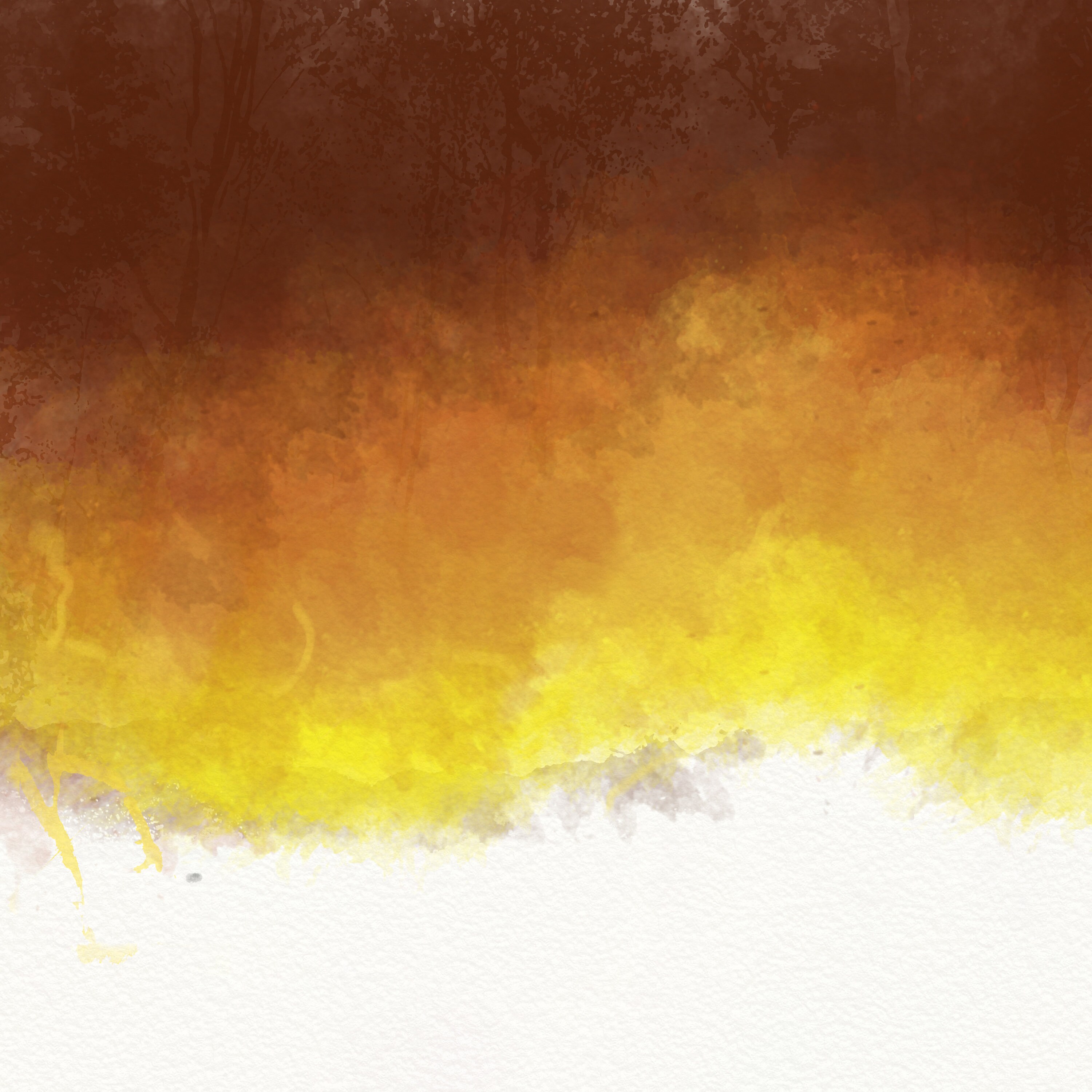FIRE Abstract Watercolor Print, Giclee Art Print of Fire With Loose ...