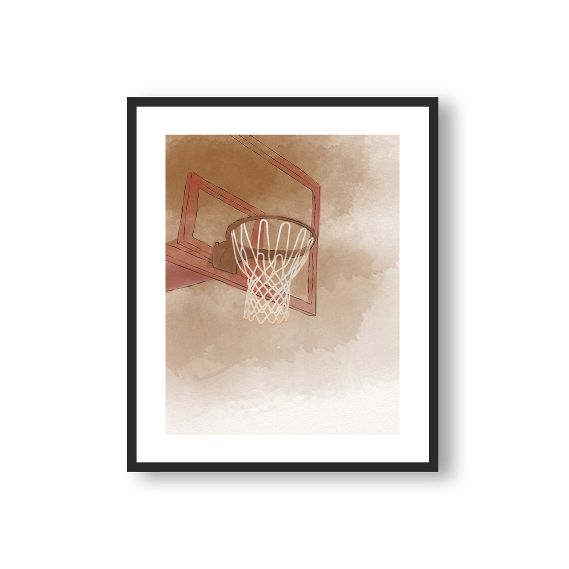 Set of 3 Basketball Theme Watercolor Prints, Giclee Sports Art Prints ...