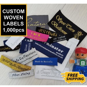 Custom Woven Labels | Personalized Fabric Tags for Clothing & Handmade ...