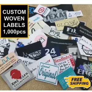 Custom Woven Labels | Personalized Fabric Tags for Clothing & Handmade ...